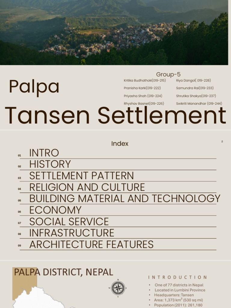 For Tansen Settlement Study | PDF | Kathmandu