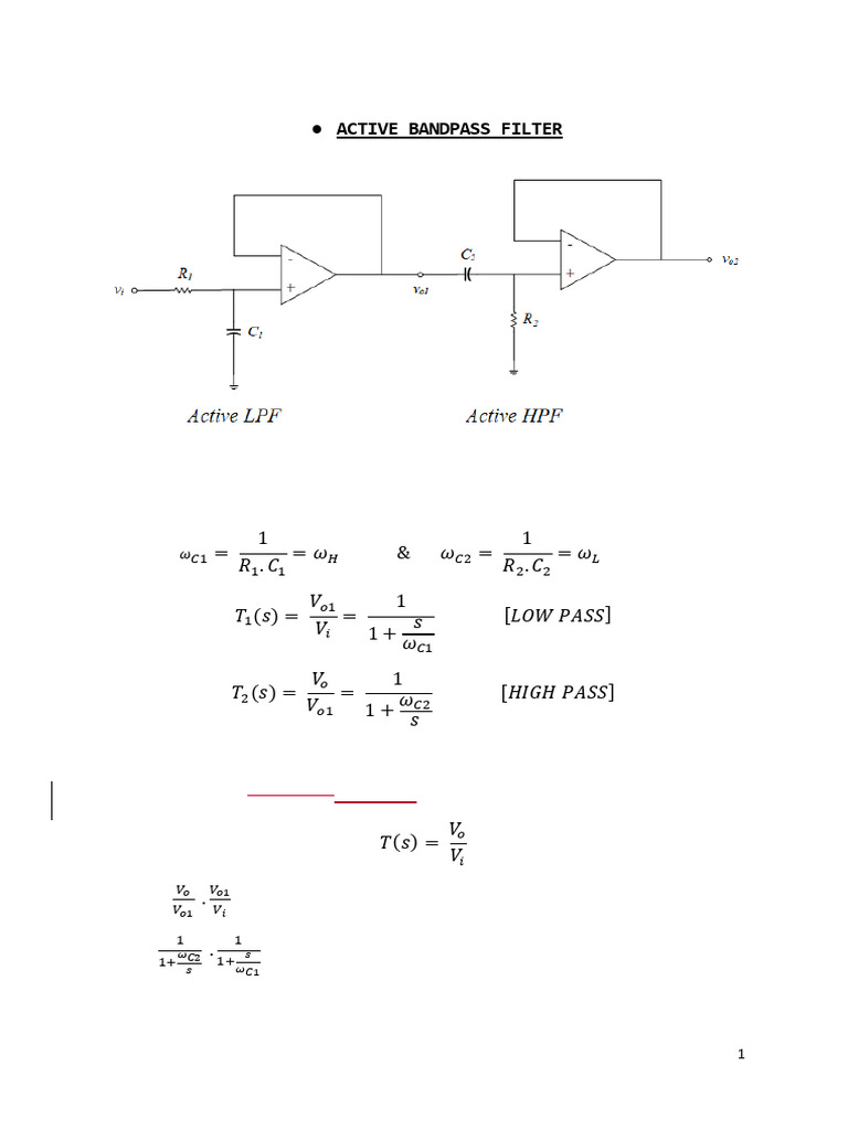 Active Filters Bode Plot | PDF | Electronic Circuits | Frequency