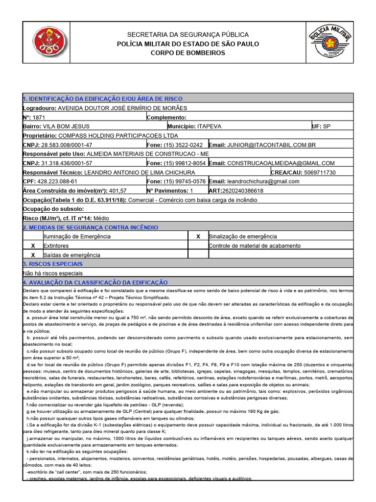Formulario CLCB 4414299 | PDF | Gás liquefeito de petróleo