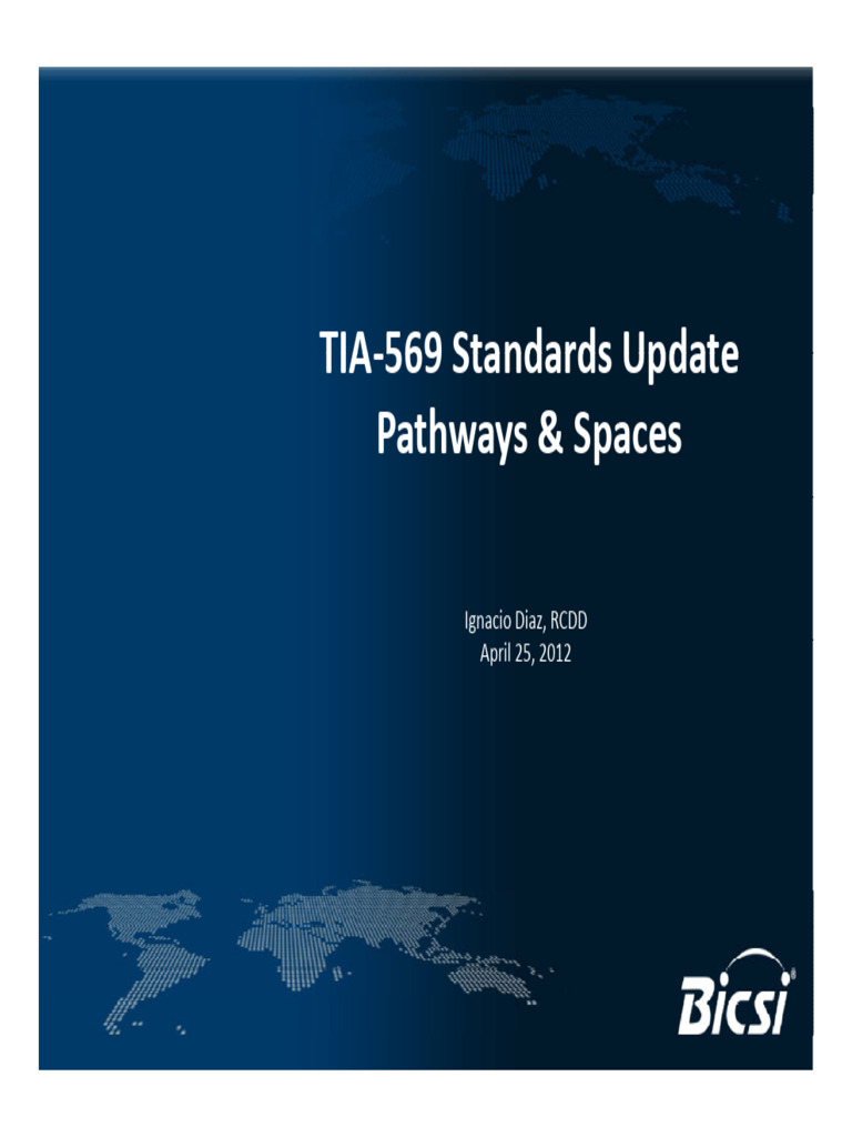 TIA-569 Overview - Standards Standards Update Pathways & Spaces | PDF ...