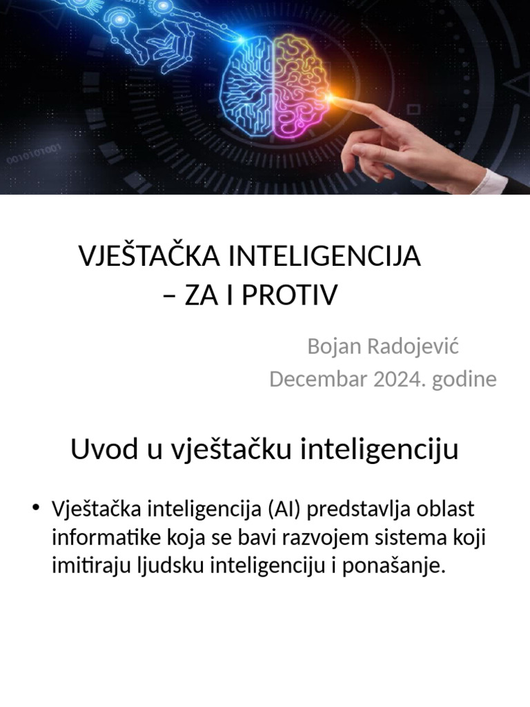 Vjestacka Inteligencija Bojan Radojevic | PDF