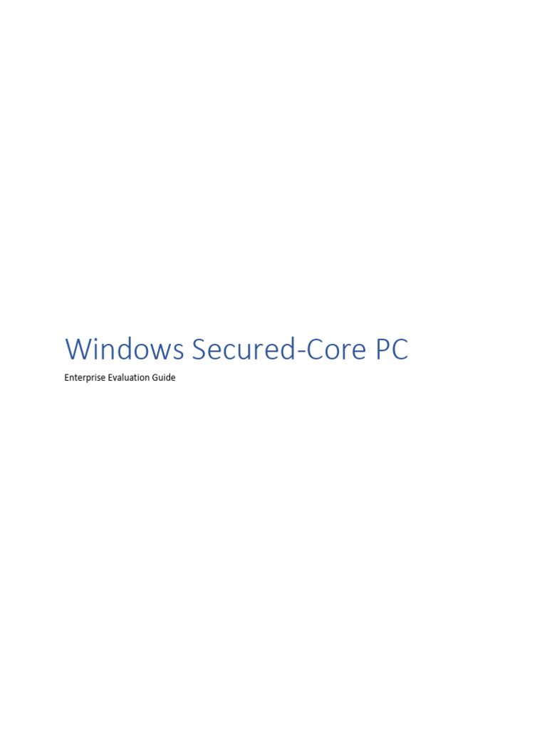 MSFT-Windows-11-SCPC | PDF | Security | Computer Security