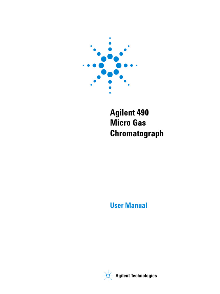 Agilent User - Manual - 490 | PDF | Gas Chromatography | Hydrogen