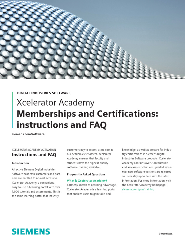 Siemens-SW-Xcelerator-Academy-activation-instructions-and-FAQ | PDF ...
