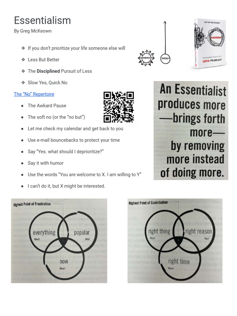 Essentialism Book Review | PDF