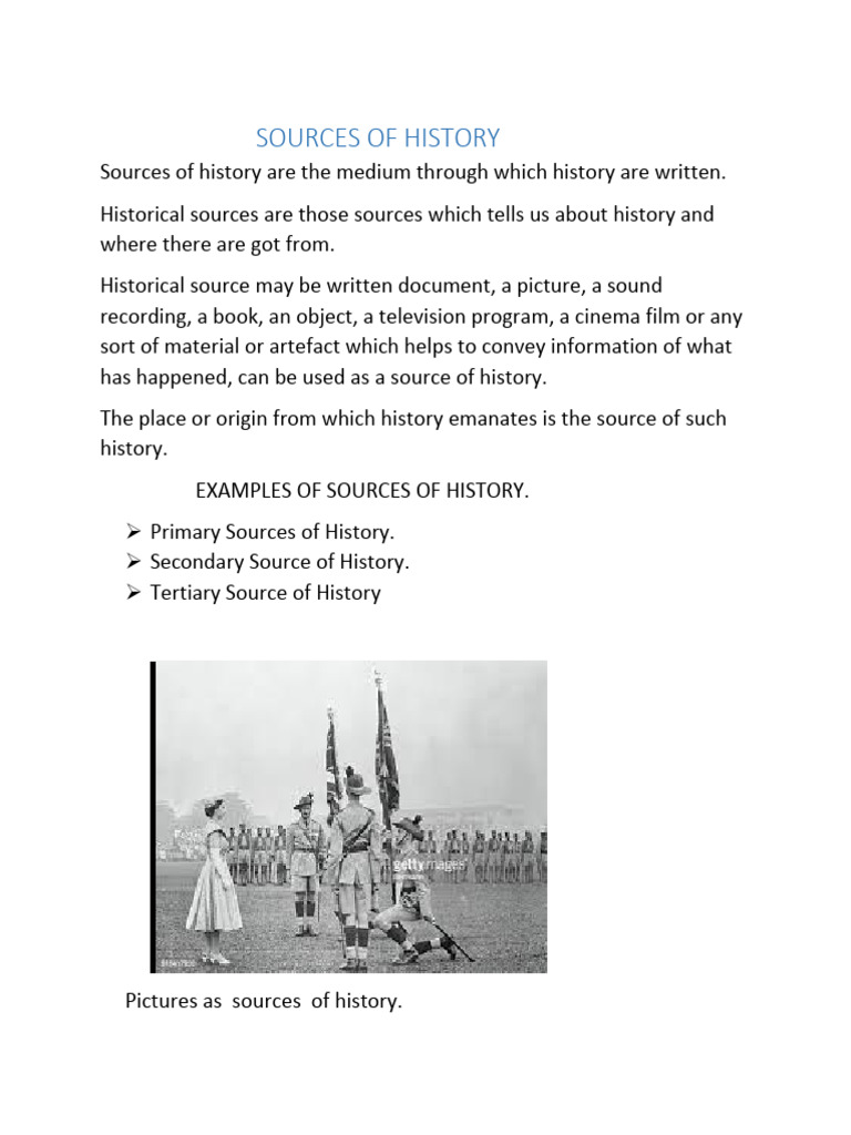 4498 - Sources of History | PDF