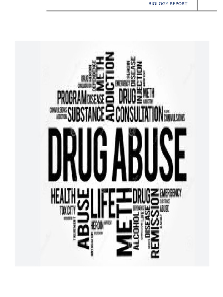 Drug Addiction Biology Project | PDF | Smoking | Drugs