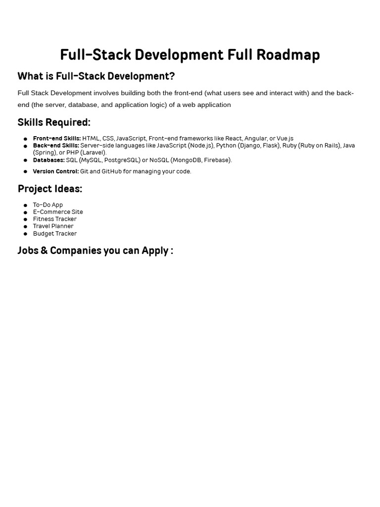 Full-Stack Dev Guide for Beginners | PDF | Ruby On Rails | Systems ...