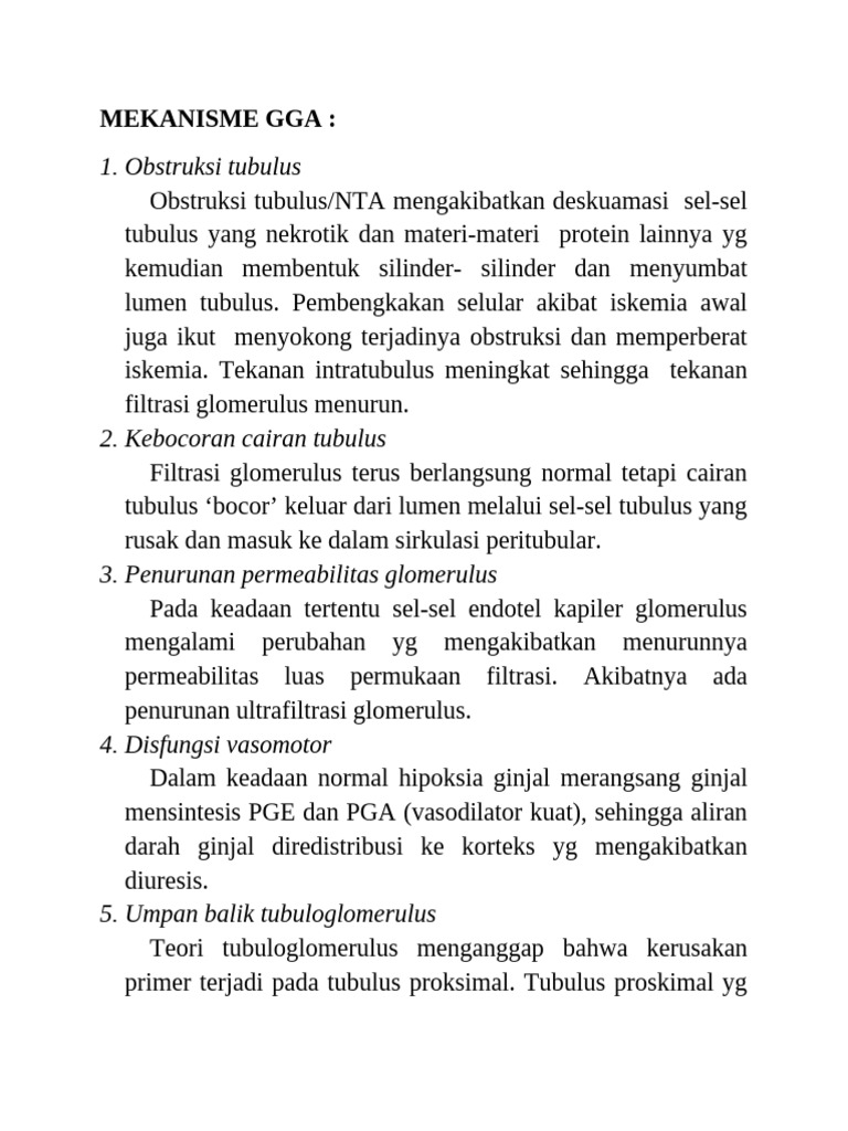 Materi Mekanisme Dan Faktor Penyakit Ginjal | PDF
