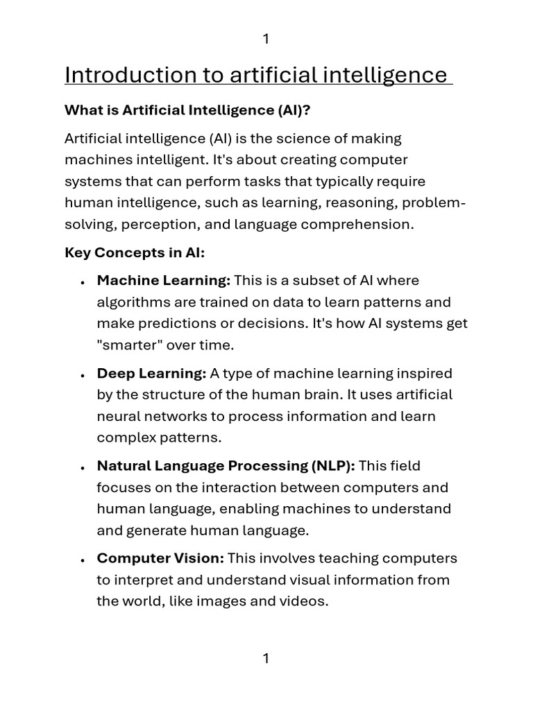Introduction To Artificial Intelligence | PDF | Artificial Intelligence ...