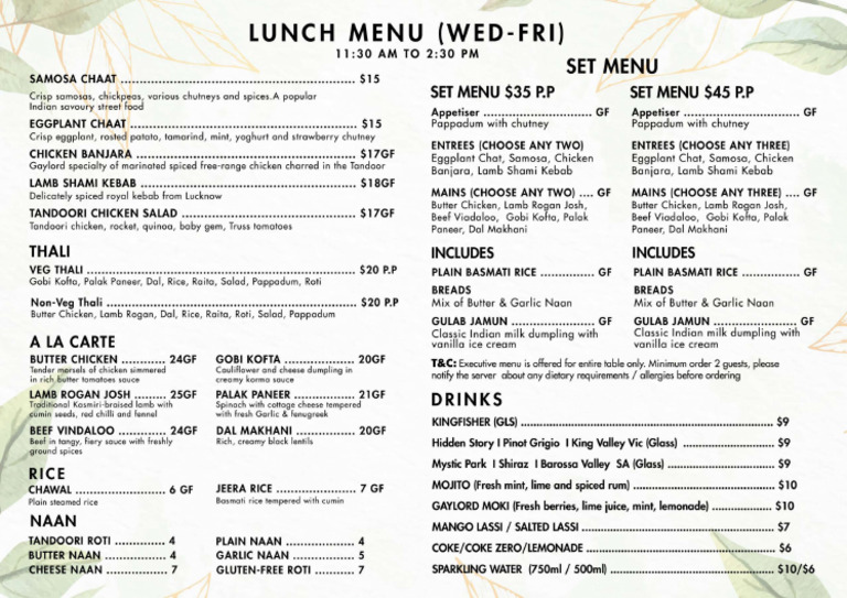 Luch Menu Scaled 1 | PDF