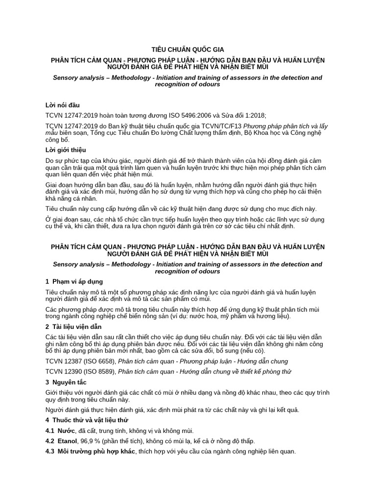 TCVN 12747 - 2019 = ISO 5496 - 2006 HƯỚNG DẪN BAN ĐẦU VÀ HUẤN LUYỆN ...