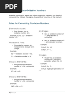 Oxidation Number Chart of All Elements | PDF | Redox | Chlorine