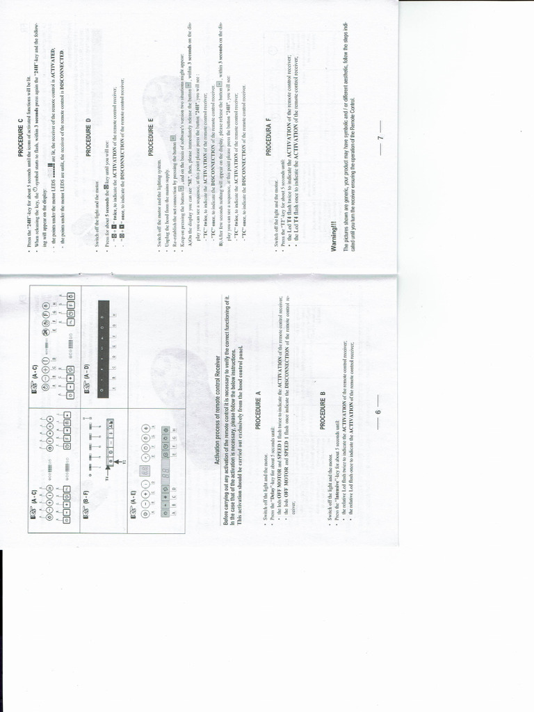 Remote Control Instructions Manual | PDF