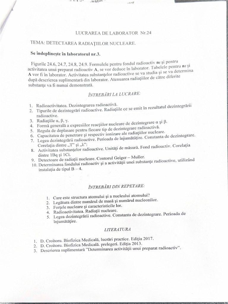 LUCRAREA DE LABORATOR Nr.24 | PDF