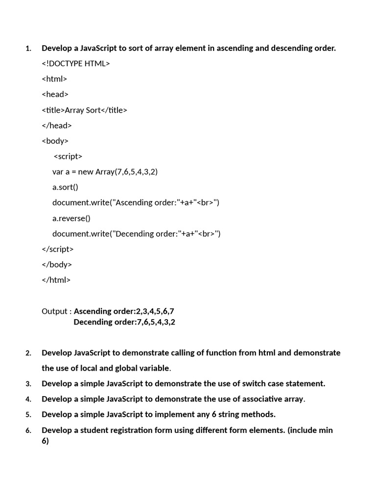 External Practical Questions | PDF | Java Script | Computer Science