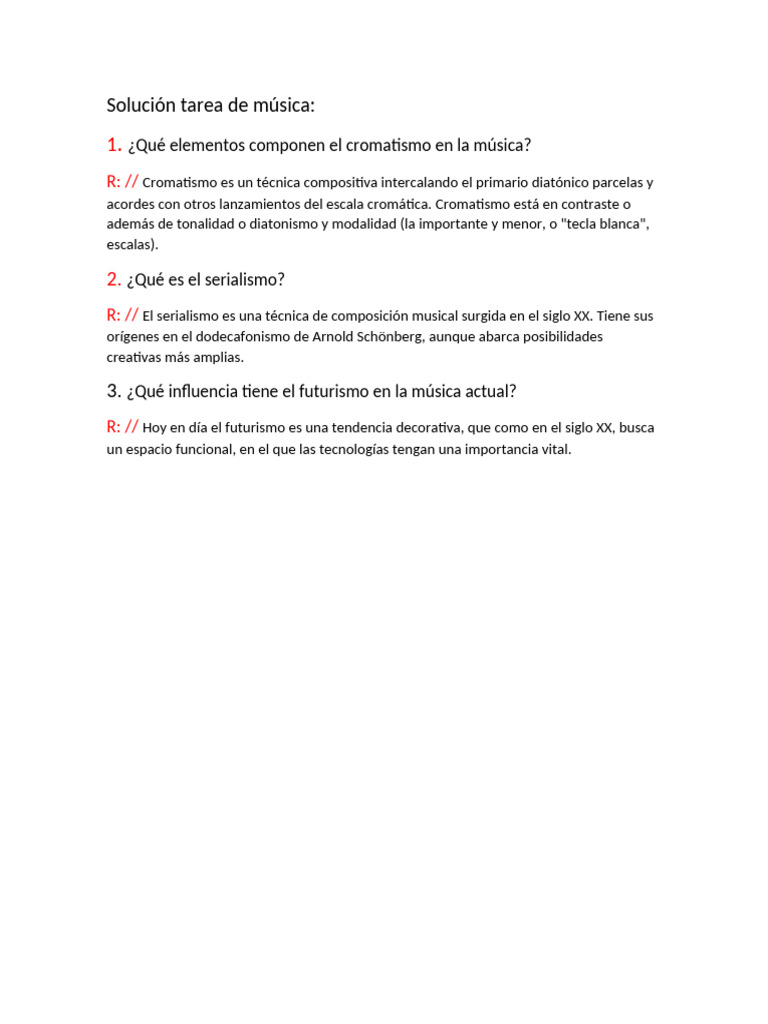 Tarea de Musica | PDF