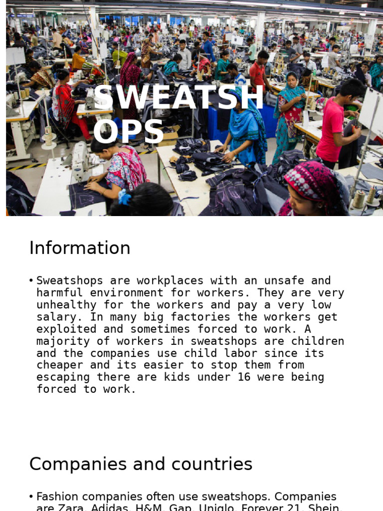 Sweatshops | PDF