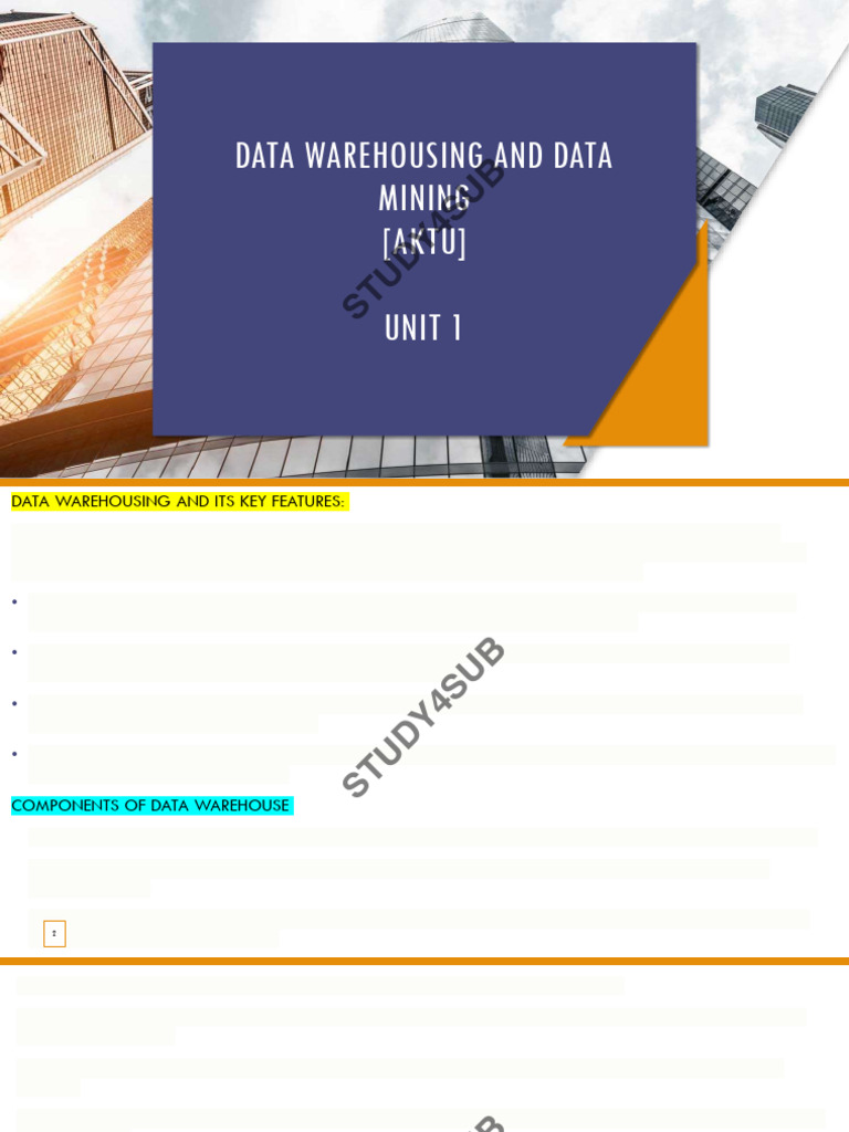 Data Warehousing Essentials | PDF | Data Warehouse | Databases