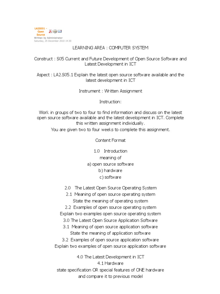 Latest Open Source Software & ICT Developments | PDF | Computers ...