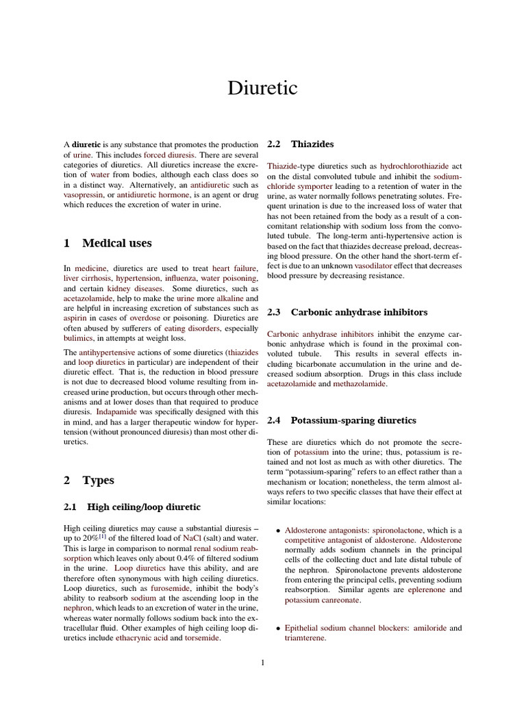 Diuretics | PDF
