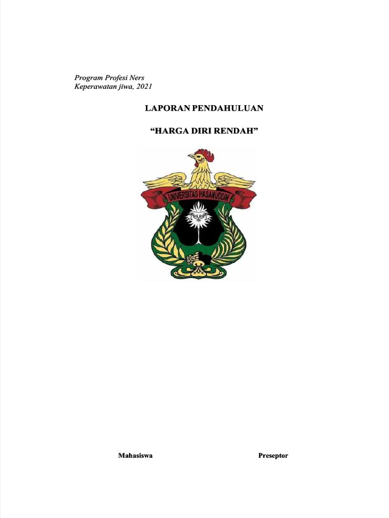 PDF LP Harga Diri Rendah Situasional Andi Suci Ramadani r014202044 Compress | PDF