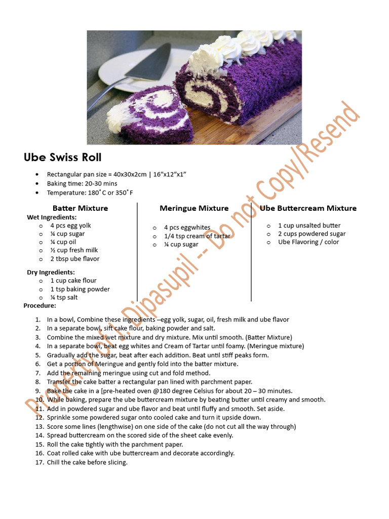BPP Recipes For Assessment | PDF | Cakes | Meringue