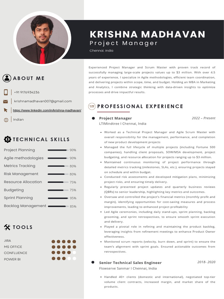Krishna Resume | PDF | Scrum (Software Development) | Agile Software ...
