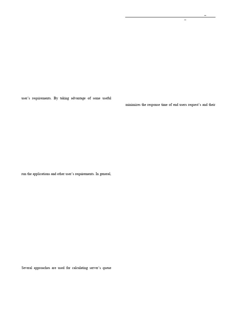 Enhancing Cloud Computing Scheduling Based On Queuing Models Pdf Cloud Computing 