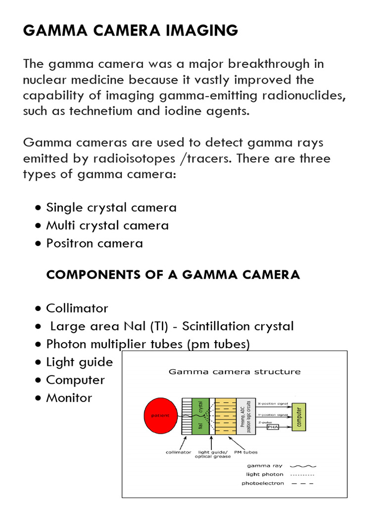 Gamma Camera Imaging in Nuclear Medicine | PDF | Gamma Ray | Radiation