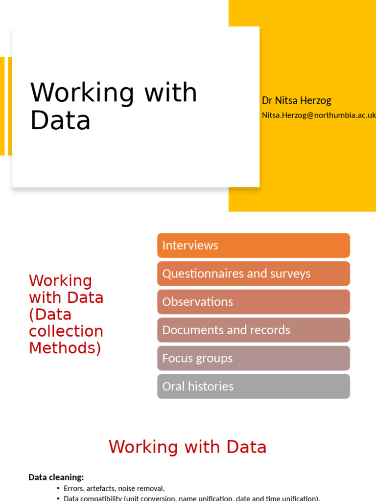 Working with Data | PDF | Errors And Residuals | Estimation Theory