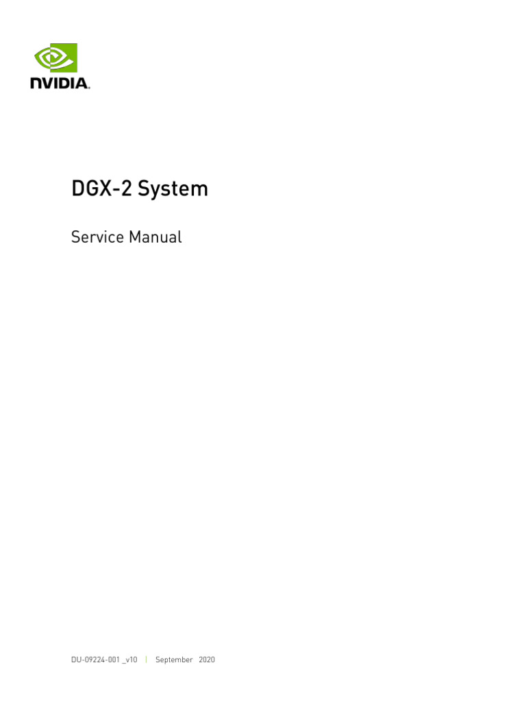 Dgx2 Service Manual | PDF | Booting | Computer Data Storage