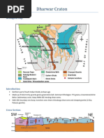 Overview of Dharwar Craton Geology | PDF | Rock (Geology) | Geology