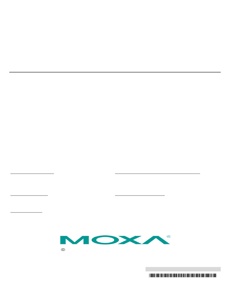 Moxa NPort 5600 Series Installation Guide | PDF | Electronics ...