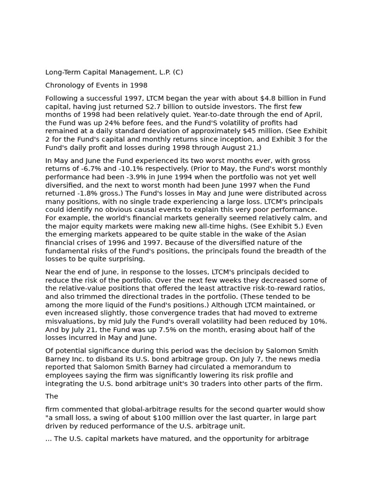 FRM ppt[1] | PDF | Arbitrage | Long Term Capital Management