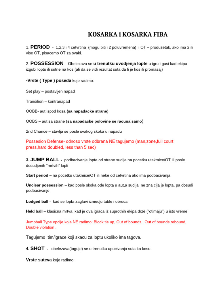 Kosarka Kosarka Fiba 2022-2023 | PDF