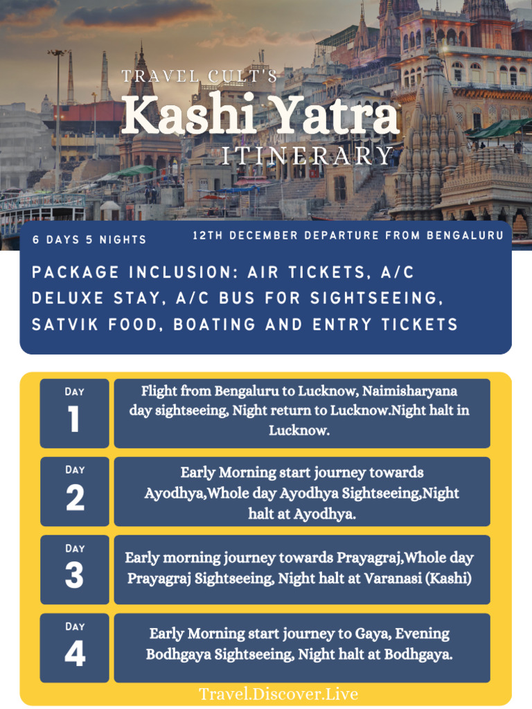December Kashi Yatra | PDF | Hindu Worship