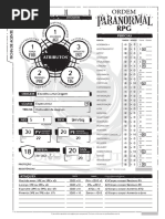 Ordem Paranormal - Ficha de Personagem Editável | PDF