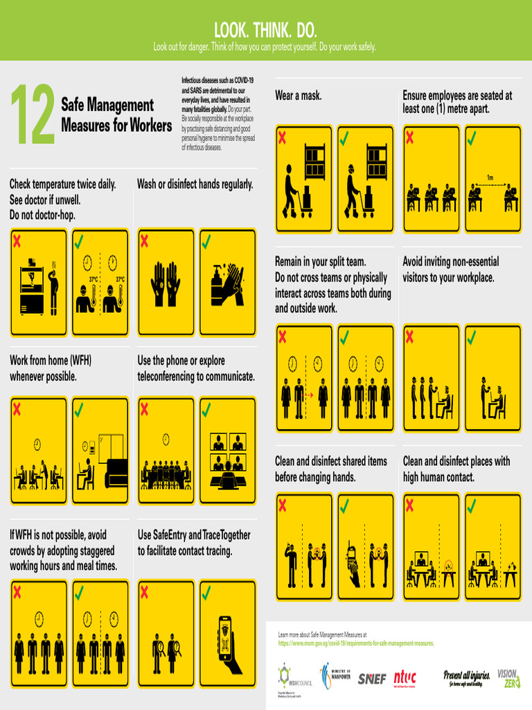 12 Safe Management Measures For Workers | PDF | Hygiene | Medical ...