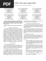 IEEE - Conference Template A4 | PDF | International System Of Units ...