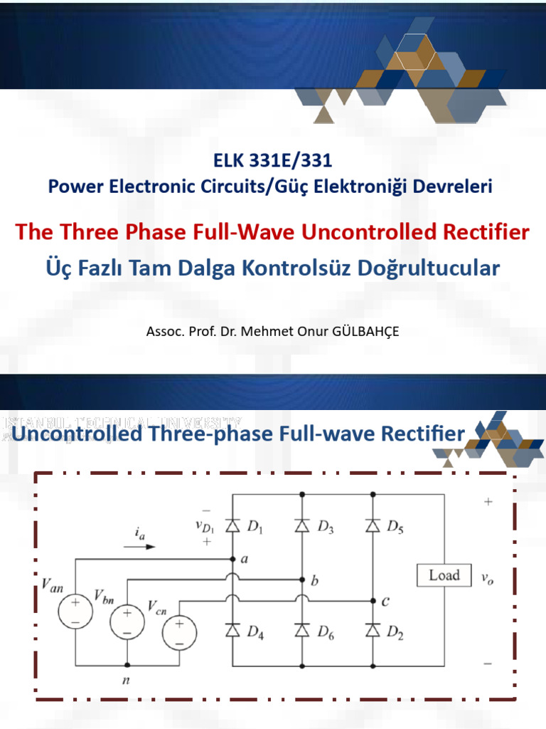 3 Phase Full Wave Unc Rec | PDF | Rectifier | Electrical Engineering