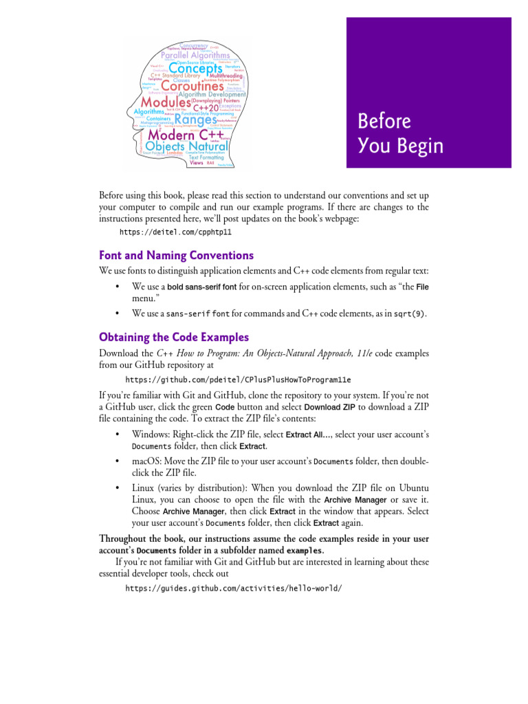 c-plus-plus-how-to-program-11e-before-you-begin | PDF | Mac Os ...
