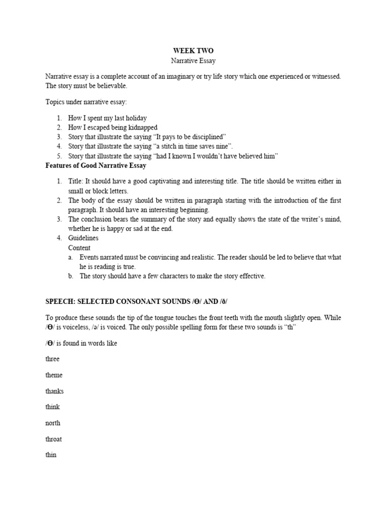 Week 2 Narrative Essay | PDF | Crops | Horticulture