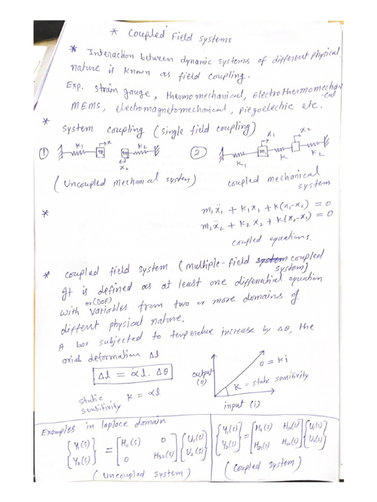 Coupled Field System Modelling | PDF