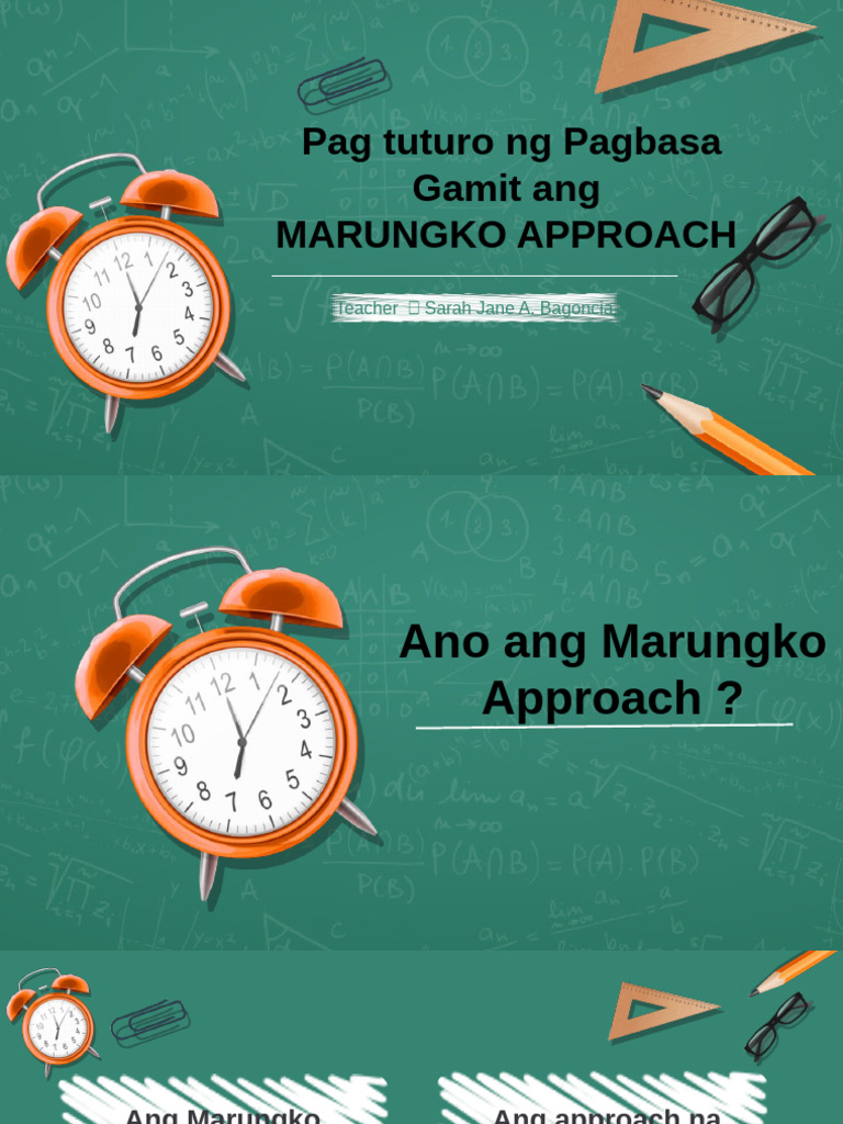 Marungko Approach | PDF