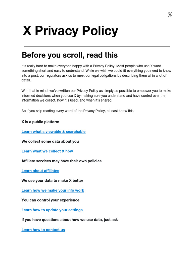 X Privacy Policy 2024-11-15 | PDF | Http Cookie | Mobile App