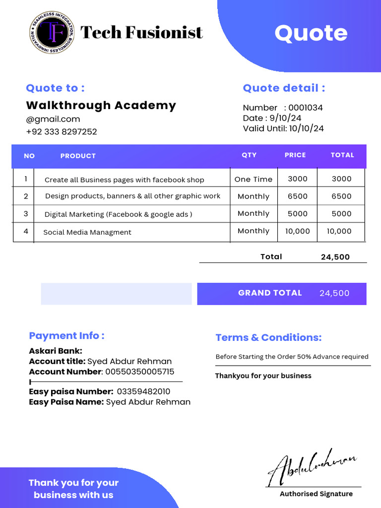 Quotation of Tech (Walkthrough Academy) | PDF