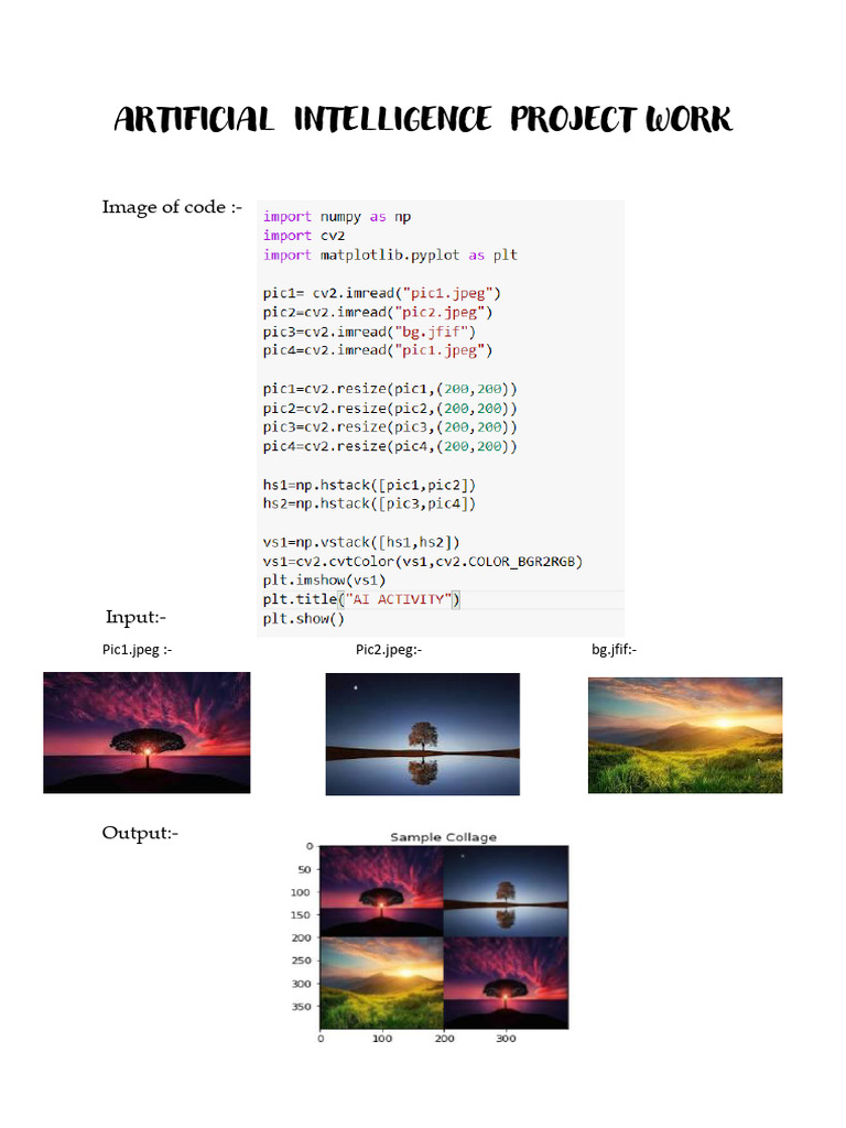 Ai Project Work | PDF