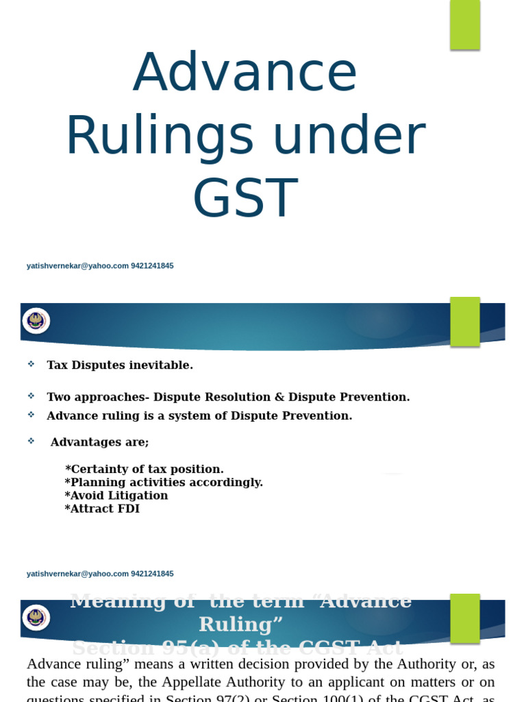 Advance Ruling (Final) | PDF | Appeal | Jurisdiction