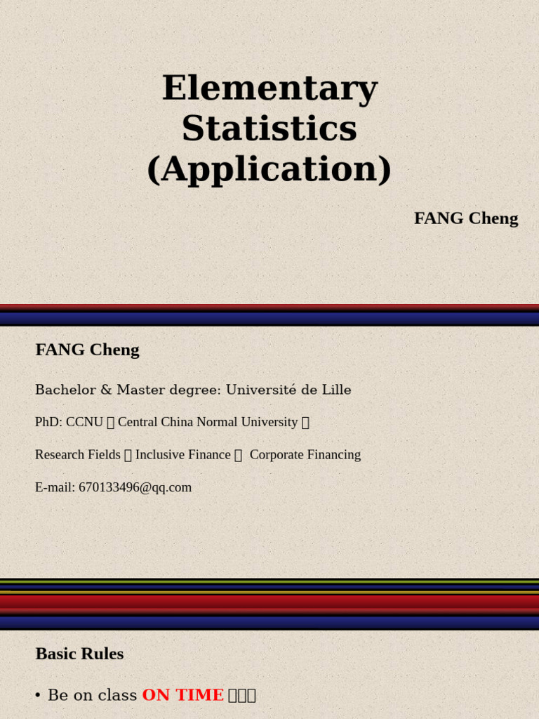 Introduction to Elementary Statistics | PDF | Level Of Measurement ...